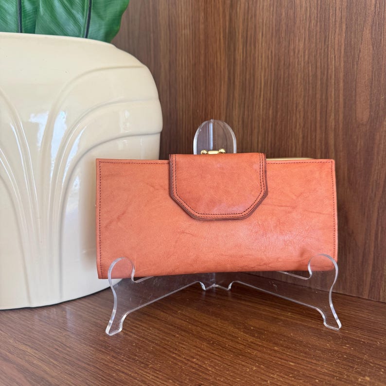 Vintage Buxton Leather Wallet, Women's Trifold Clutch With Coin Pouch ...