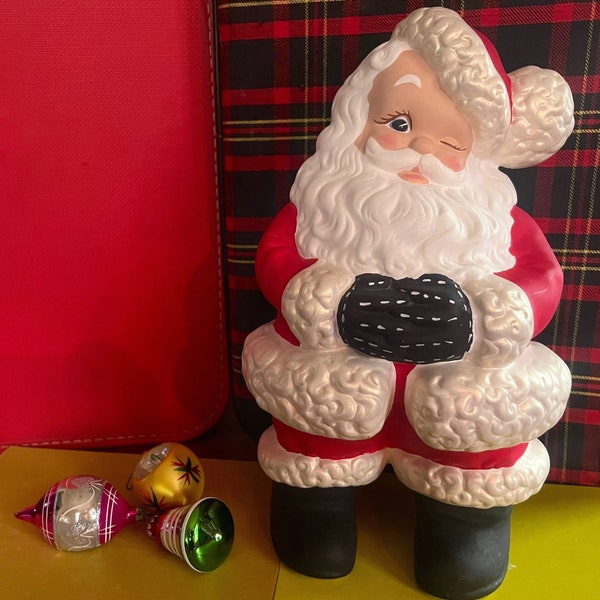 Ceramic Santa Claus - Etsy