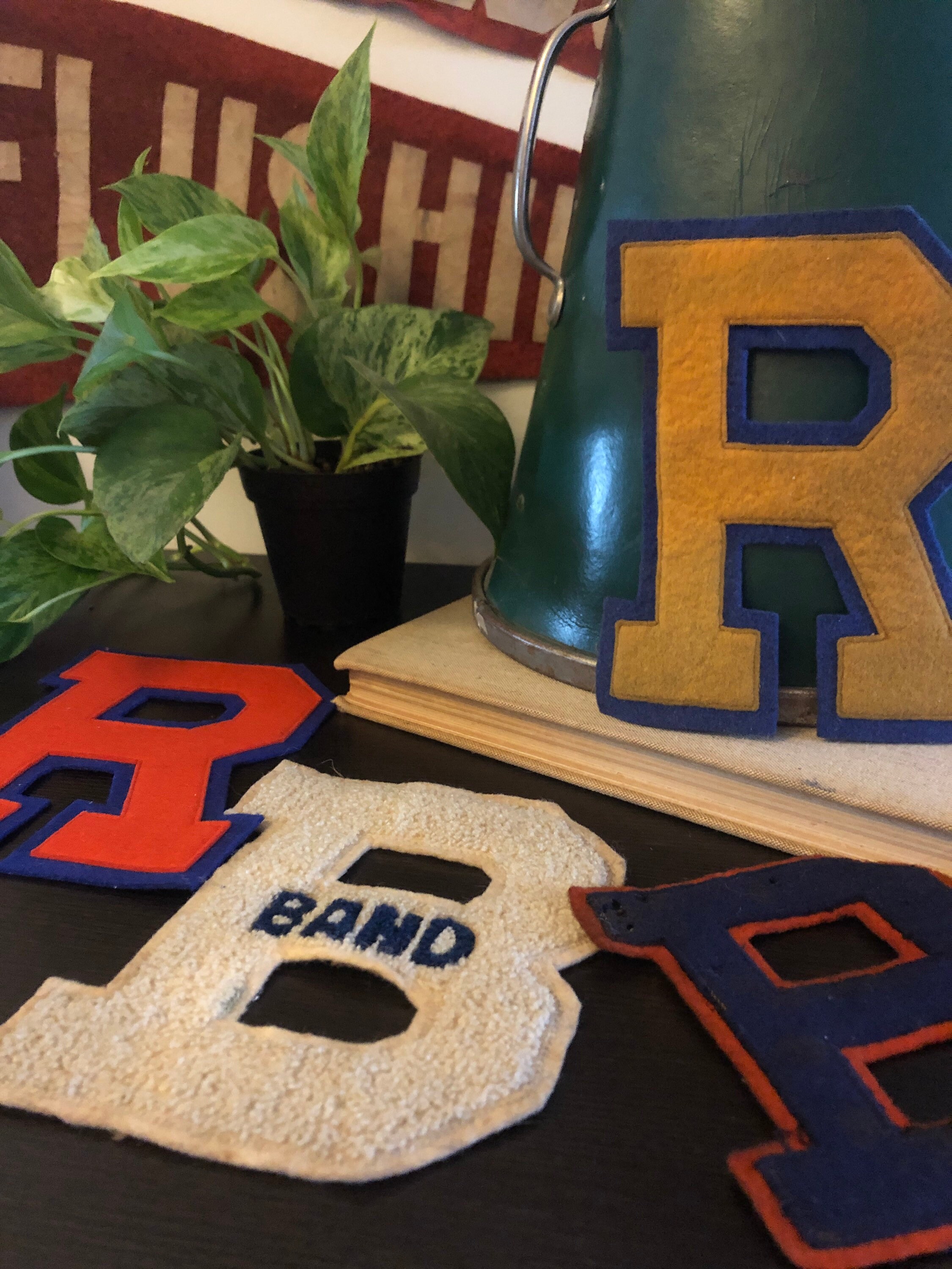 Vintage Felt Letterman Varsity Letters R B Band | Etsy