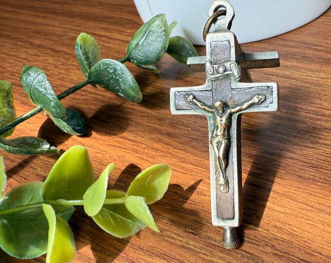 Antique Crucifix, Opening Reliquary Cross, Rare Relic Compartment Cross ...
