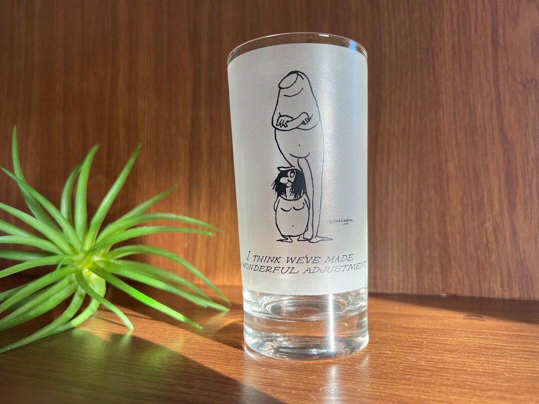 1950s Nebbishes Cartoon Highball Glass, MCM Barware - Etsy