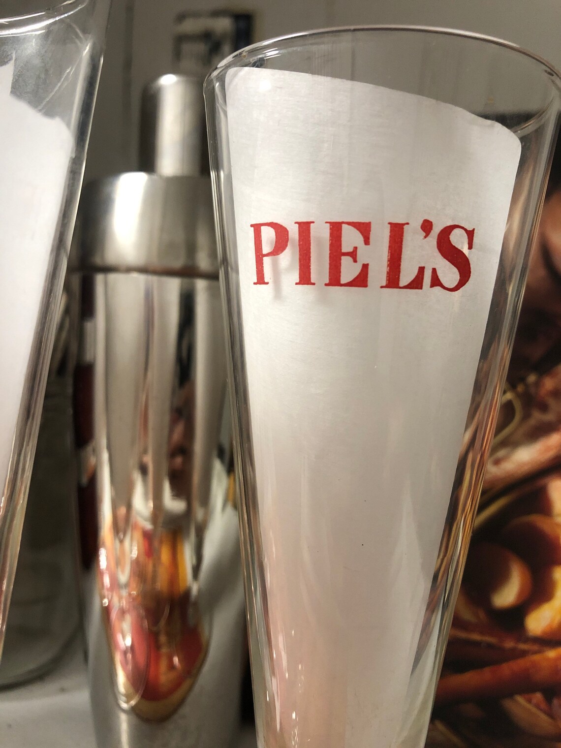 Vintage Piels Beer Pilsner Glasses NYC Brewery - Etsy