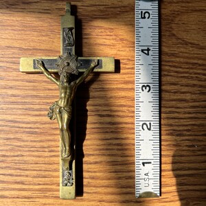 1800s Antique Pectoral Crucifix, 5 1/3” Skull and Crossbones German ...