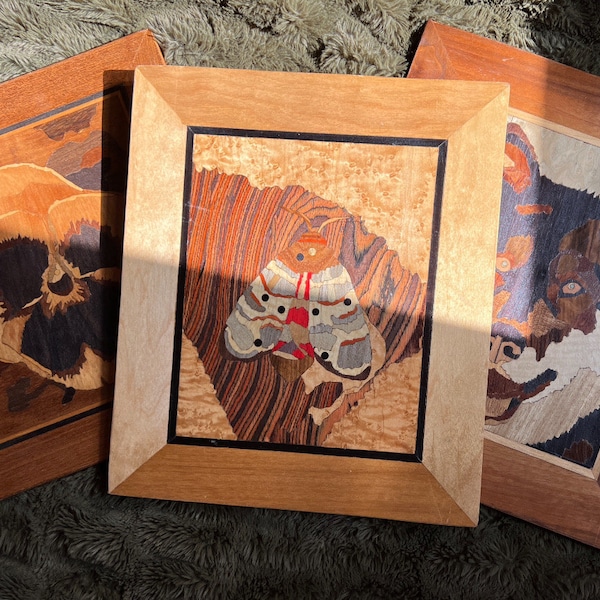 Wood Inlay Art - Etsy