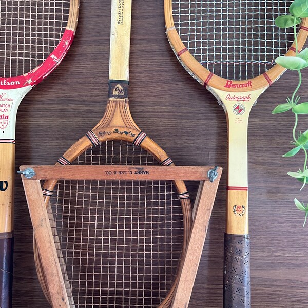 Wooden Tennis Racket - Etsy