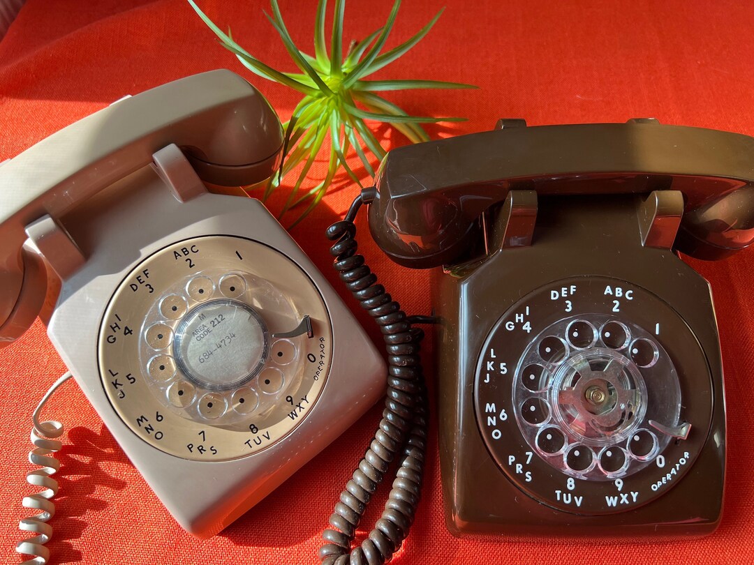 Working Rotary Phone for Landline or Retro Phone Prop Display, Vintage ...