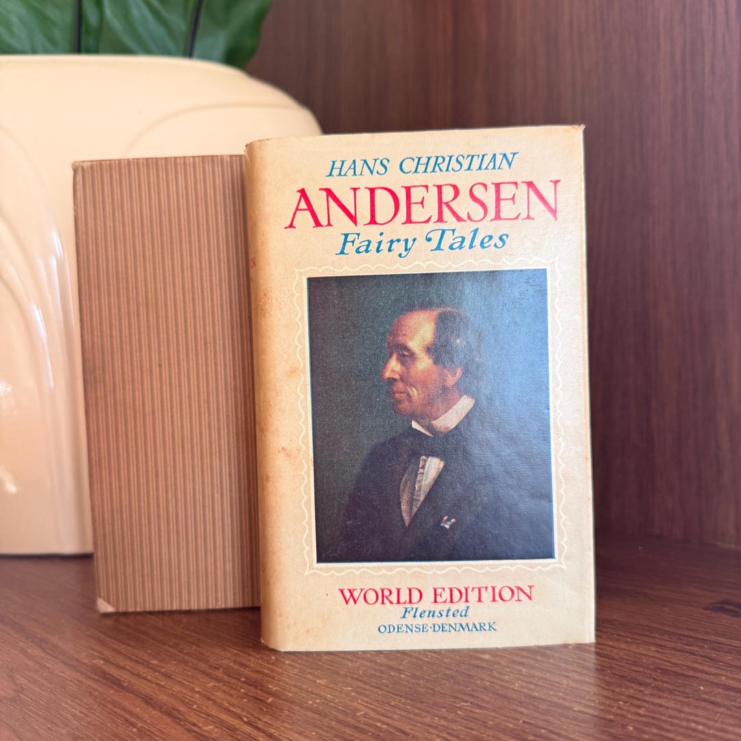 Vintage Hans Christian Andersen Fairy Tales, 1950s Hardcover, Ivy Leaf ...