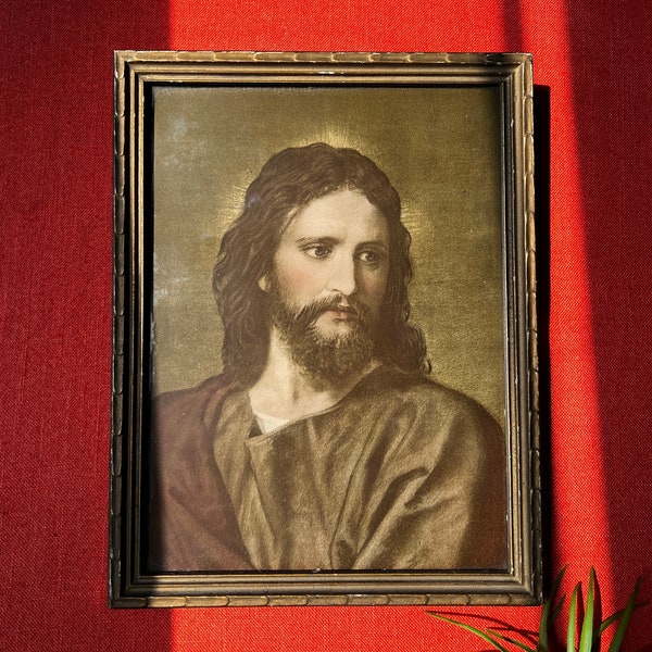 Antique Jesus Picture - Etsy