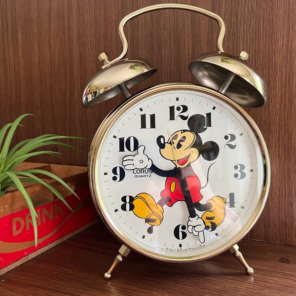 Vintage Mickey Mouse Alarm Clock - Etsy