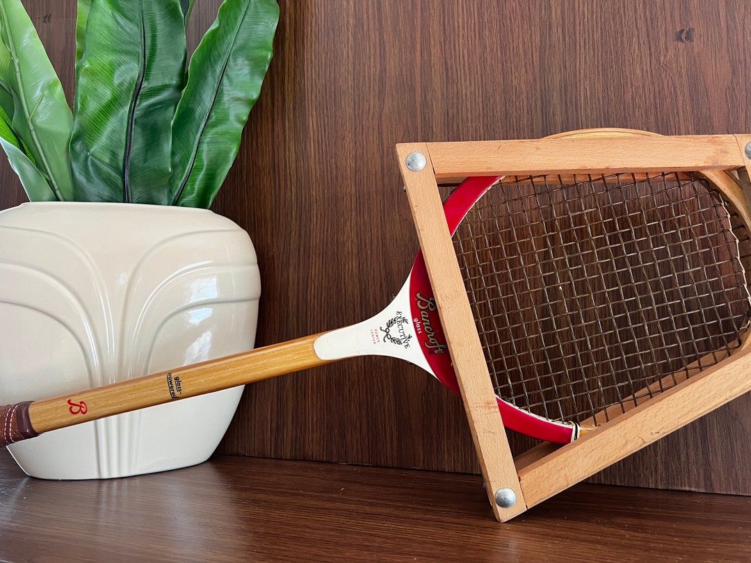 Vintage Wooden Tennis Racket, Sports Room Decor or Preppy Room Decor ...