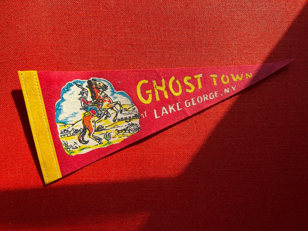 Lake George, NY Pennant Flag, Ghost Town, Storytown, Country Western ...