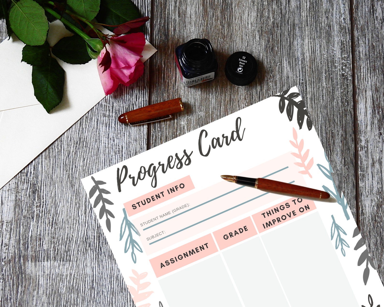 Homeschool Progress Card Printables Grades Report Card - Etsy UK