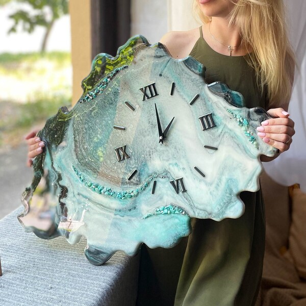 Epoxy Resin Clock - Etsy