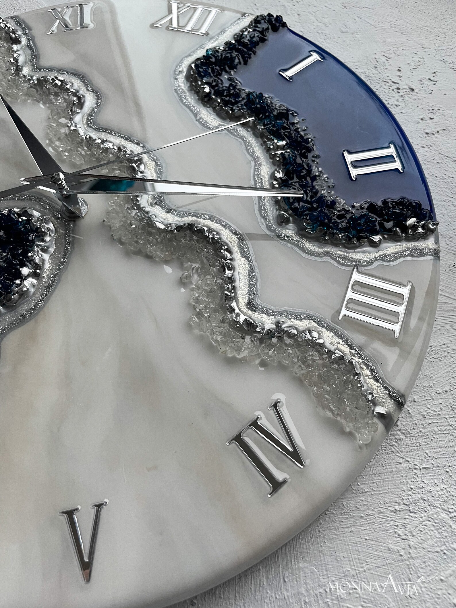 Resin Geode Clock Geode Painting Resin Art Abstract - Etsy