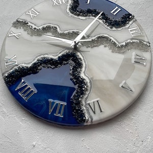 Resin Geode Clock, Geode Painting, Resin Art , Abstract Painting, Wall ...