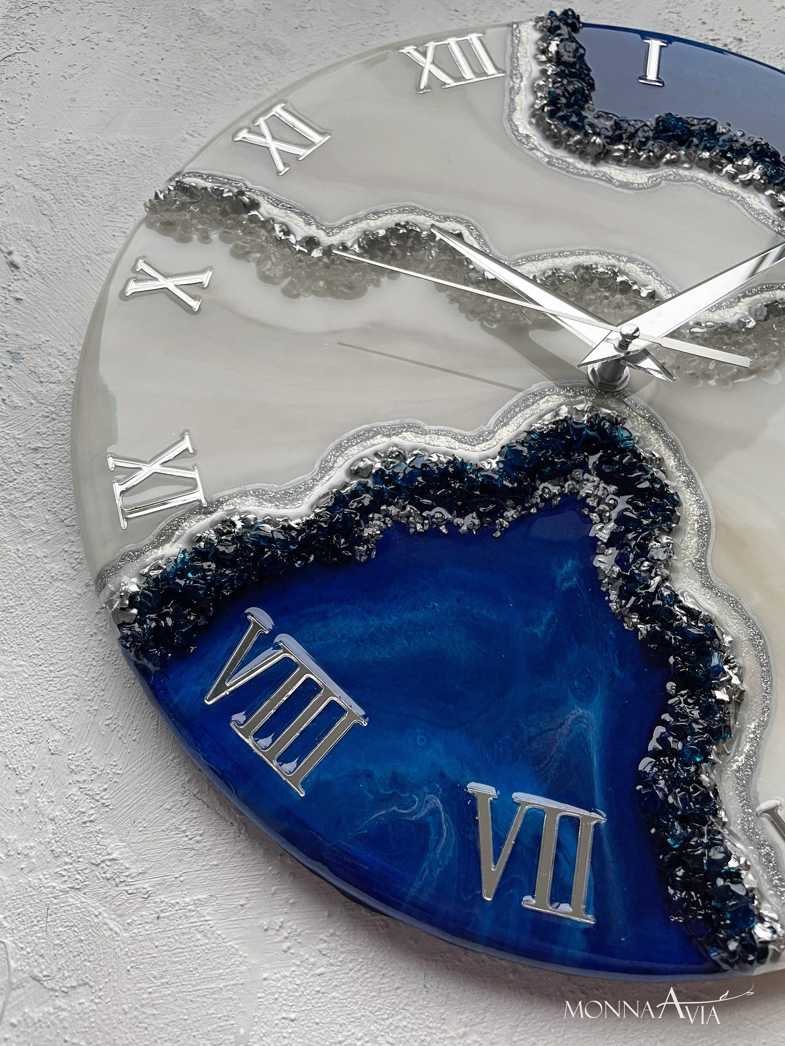 Resin Geode Clock Geode Painting Resin Art Abstract - Etsy