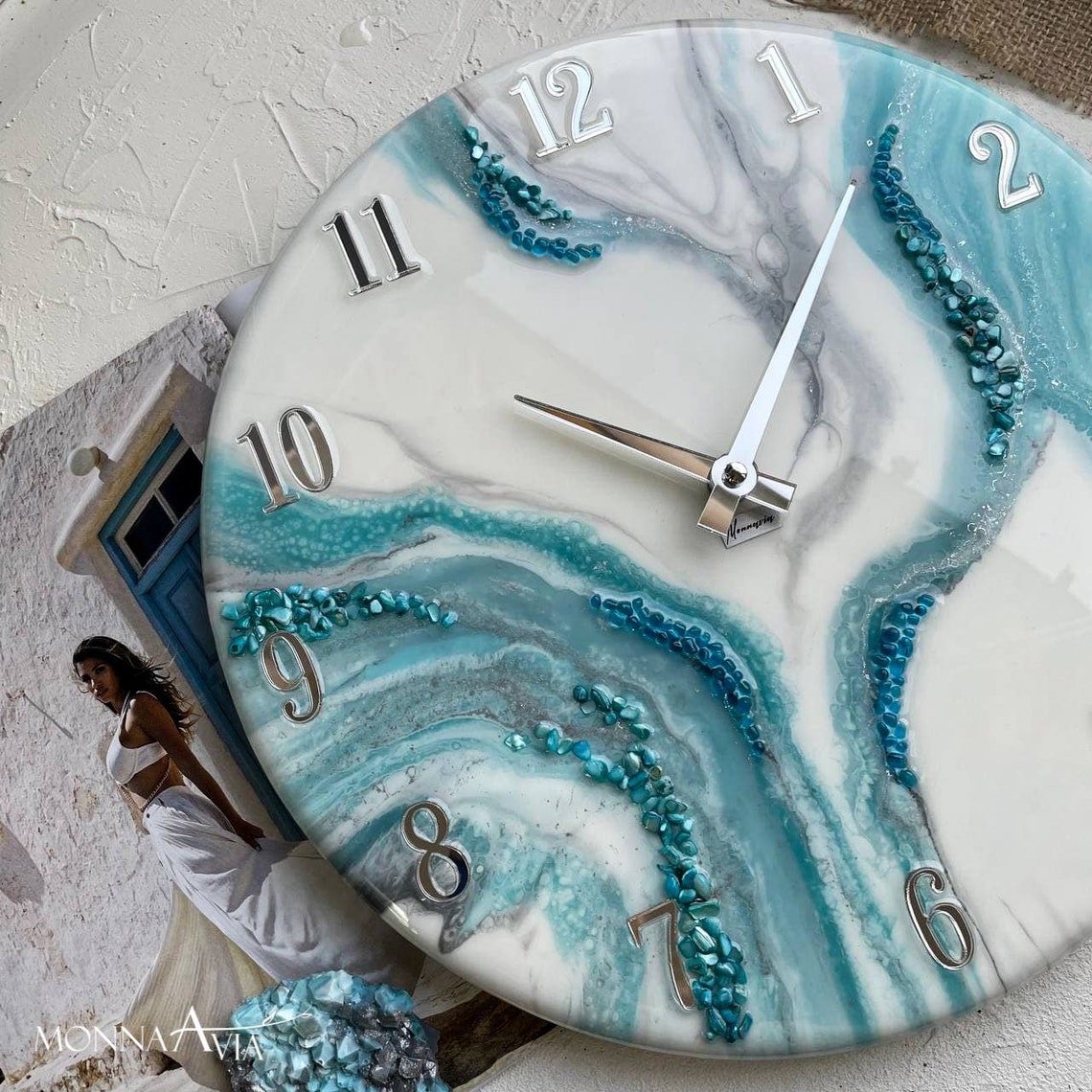 Wall Clock Large Wall Clock Unique Wall Clock Custom | Etsy