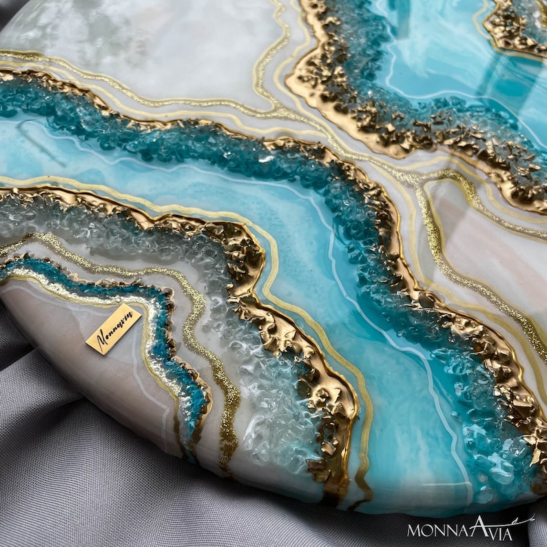 Resin Geode Geode Painting Resin Art Abstract Painting - Etsy