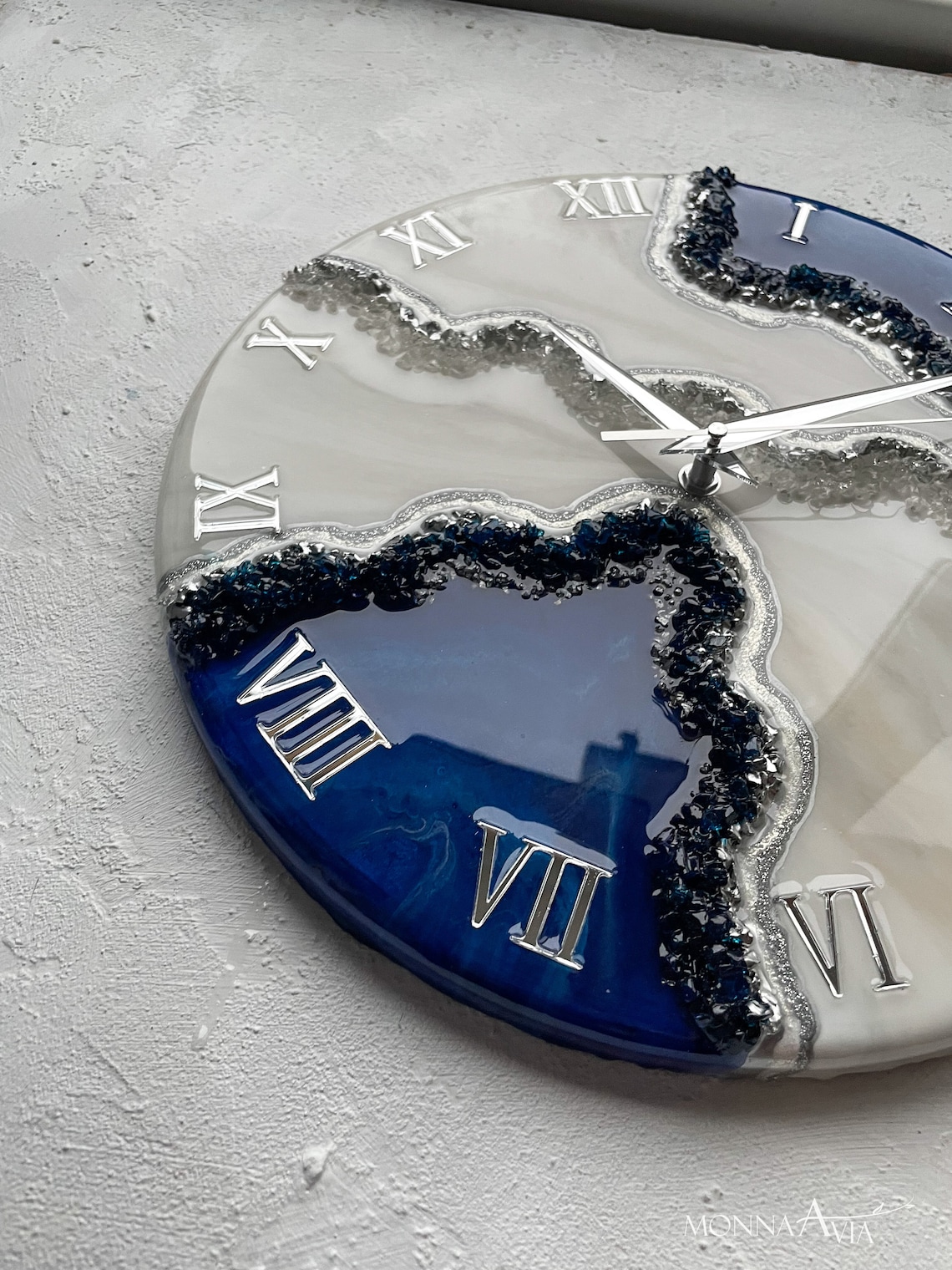 Resin Geode Clock Geode Painting Resin Art Abstract - Etsy