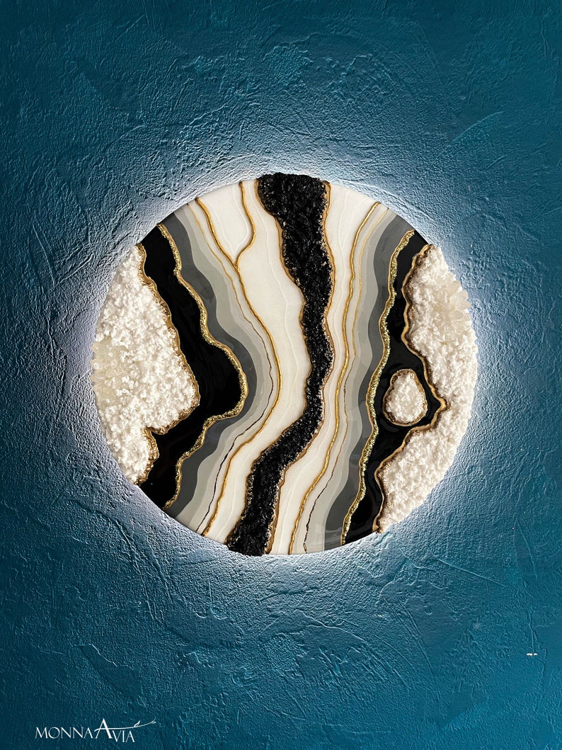 Resin Geode, Geode Painting, Resin Art, Abstract Painting, Wall Art ...