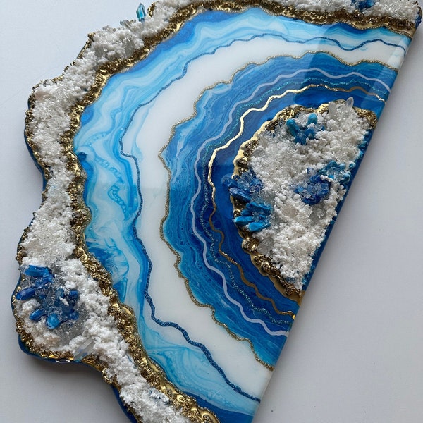 Blue Resin Wall Art - Etsy