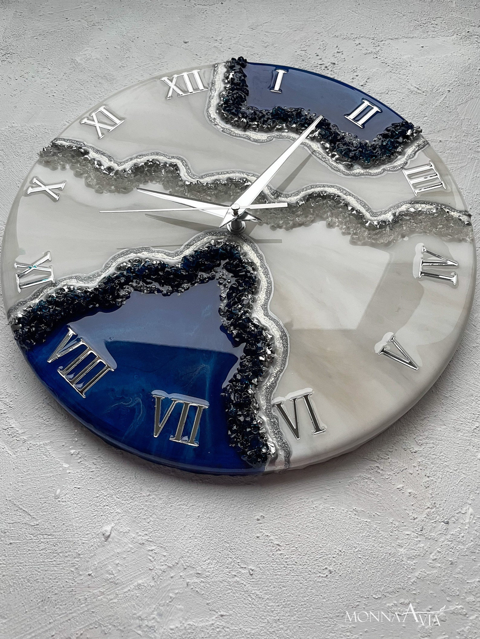 Resin Geode Clock Geode Painting Resin Art Abstract - Etsy