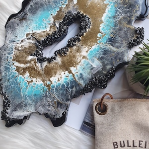 Geode Wall Picture | Wall Painting | Geode Wall | Wall Decor | Abstract ...