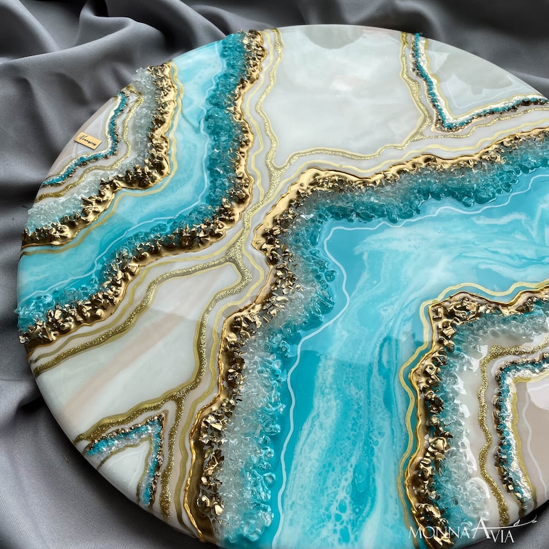 Resin Geode, Geode Painting, Resin Art, Abstract Painting, Wall Art ...