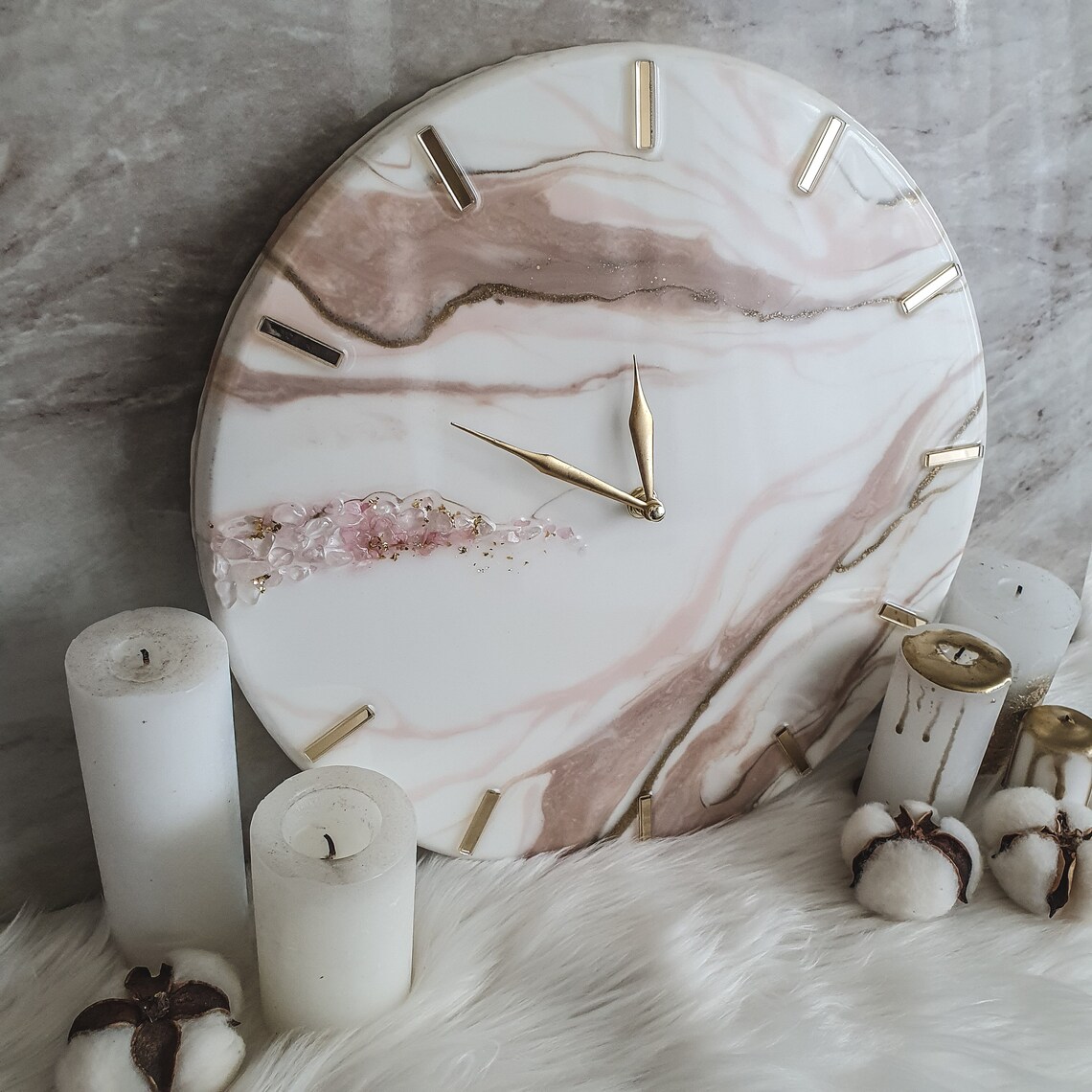 Epoxy Wall Clock Clock With Silent Mechanism Wall Clock - Etsy