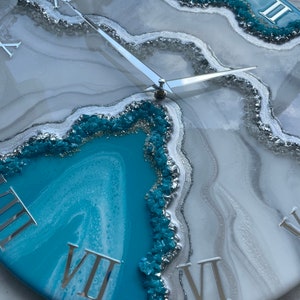 Resin Geode Clock, Resin Art, Geode Art, Resin Geode Wall Art ...