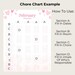 Printable/customizable Chore Chart for Family Chores - 8.5x11 - 12 ...
