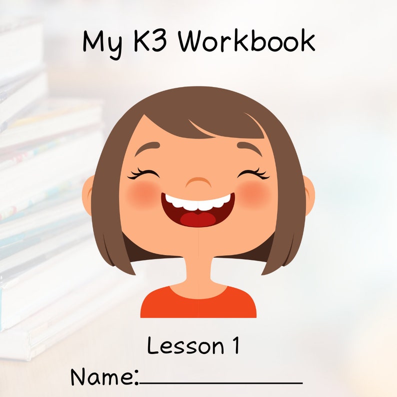 Lesson 1 Summer School Worksheet for Girls K3 K5 or Older With No Help ...