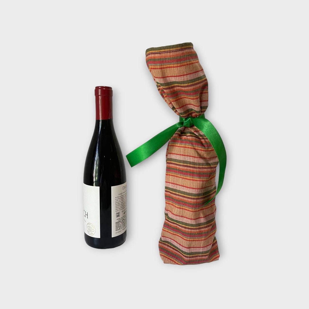 Bottle Gift Bag Made From Inabel Fabric - Etsy