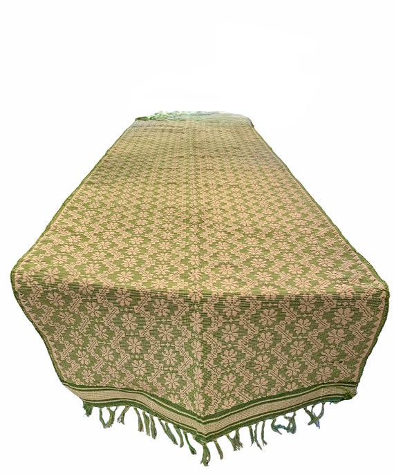 Inabel Bed or Table Runner Green - Etsy