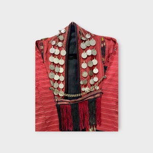 Vintage Turkman Silk Coat: Hand-embroidered Tribal Chapan - Etsy