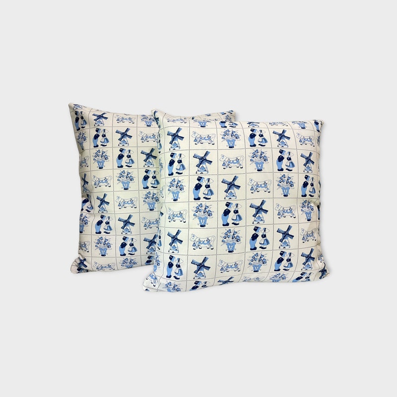 Delft Blue Pillow - Etsy