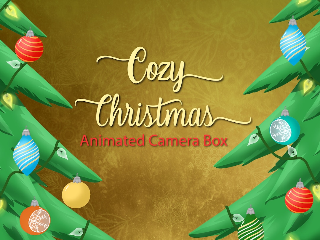 Cozy Christmas Camera Box / Animated Hand-drawn Winter Overlay ...