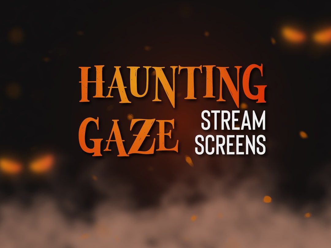 Haunting Gaze Stream Screens / Animated Halloween Screens / Animated ...