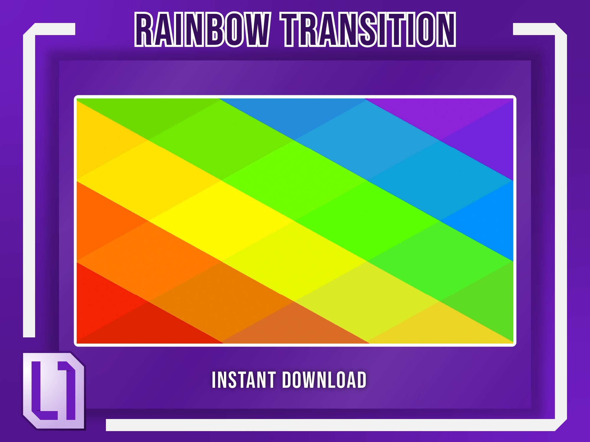 Rainbow - Twitch Stinger Transition / Stream Transition / OBS ...