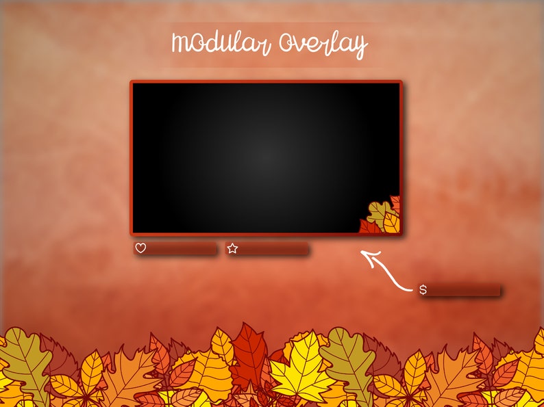 Autumn Leaves Overlay / Fall Overlay / Camera Box / Stream Overlay ...