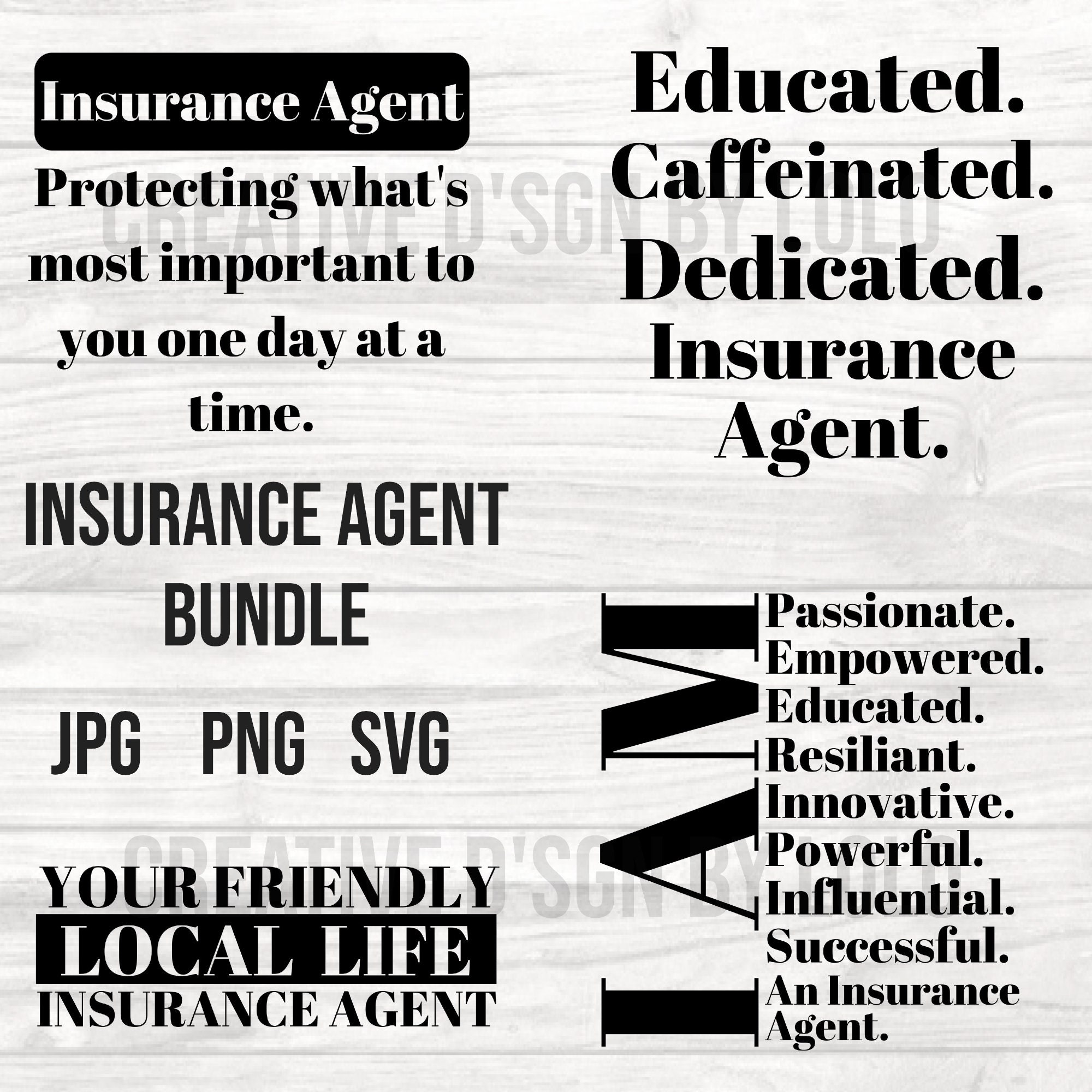 Insurance Agent Bundle | Insurance Agent Sayings | Funny Insurance ...