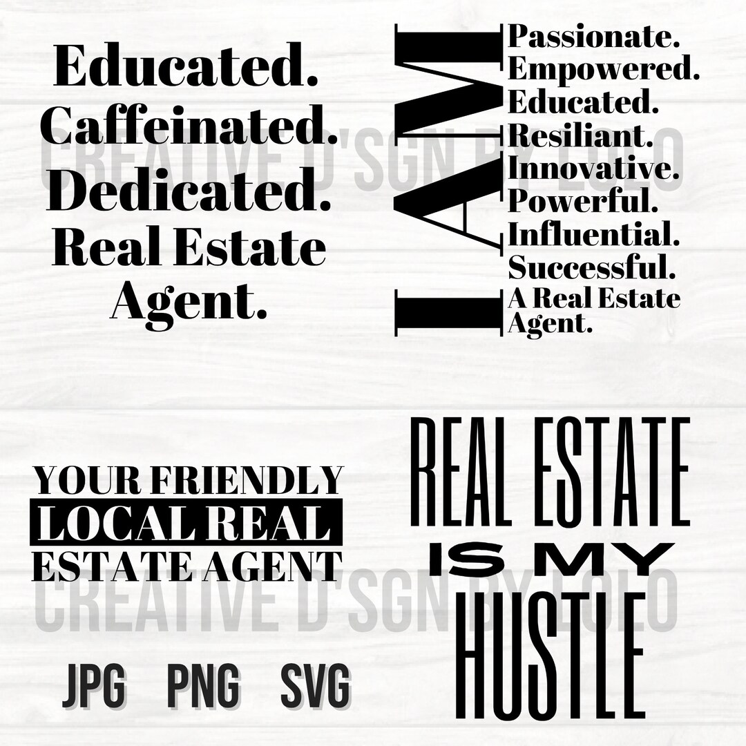 Real Estate Bundle Realtor Bundle Realtor Sayings Funny Realtor Cut ...