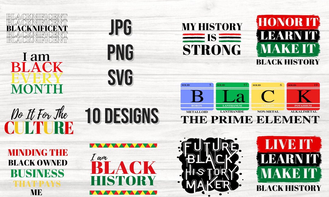 Black History Bundle | Juneteenth | for the Culture | I Am Black ...