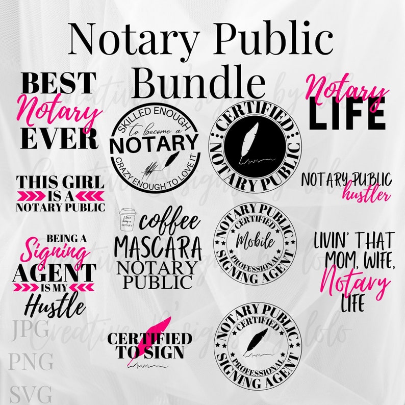 Notary Public Bundle | Signing Agent Bundle | Commissioner for Oaths ...