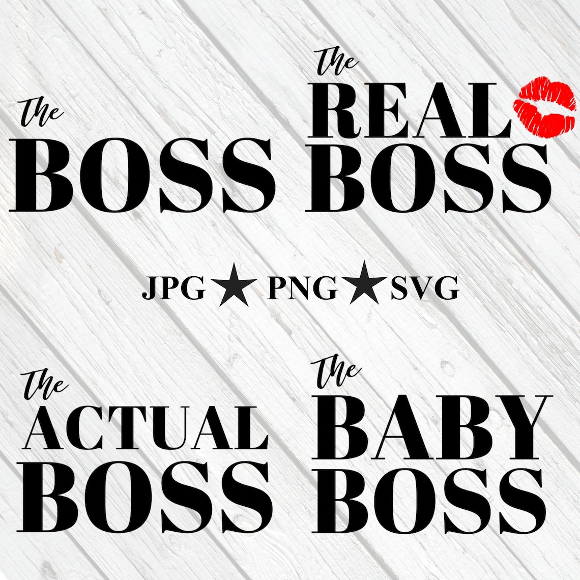 The Boss the Real Boss Funny Couple Boss Life Sticker | Etsy