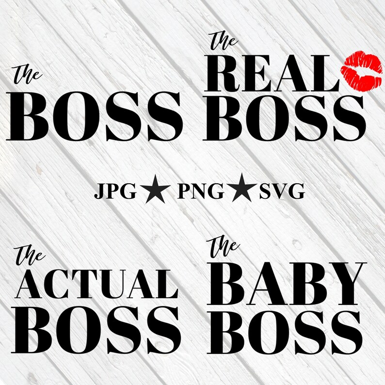 The Boss the Real Boss Funny Couple Boss Life Sticker | Etsy