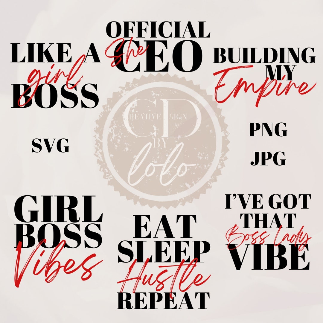 Boss Babe Bundle | She-eo | Boss Chic | Girl Boss | Self Made Boss ...