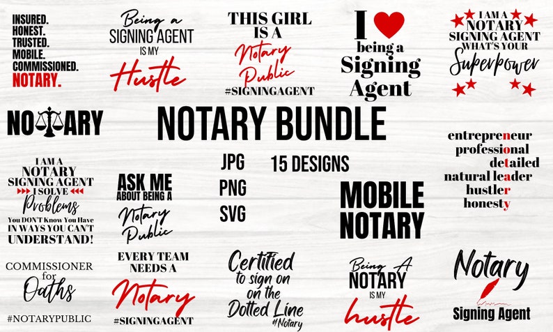 Notary Public Bundle | Signing Agent Bundle | Mobile Notary | Notary ...