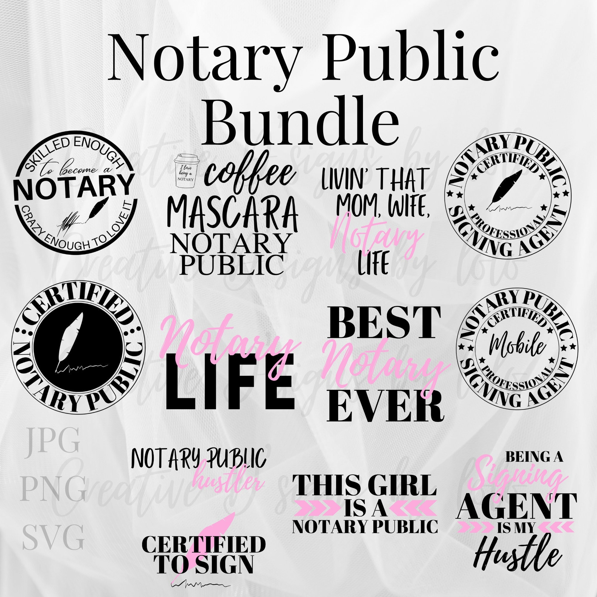 Notary Public Bundle | Signing Agent Bundle | Commissioner for Oaths ...
