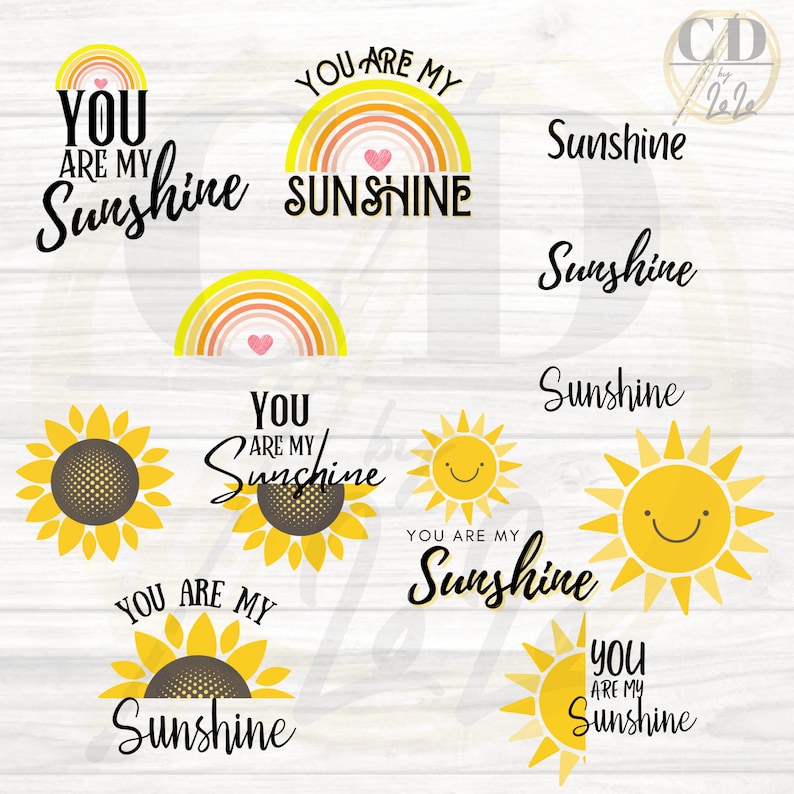 You Are My Sunshine Bundle | Mindset Shift | Positive Affirmation ...